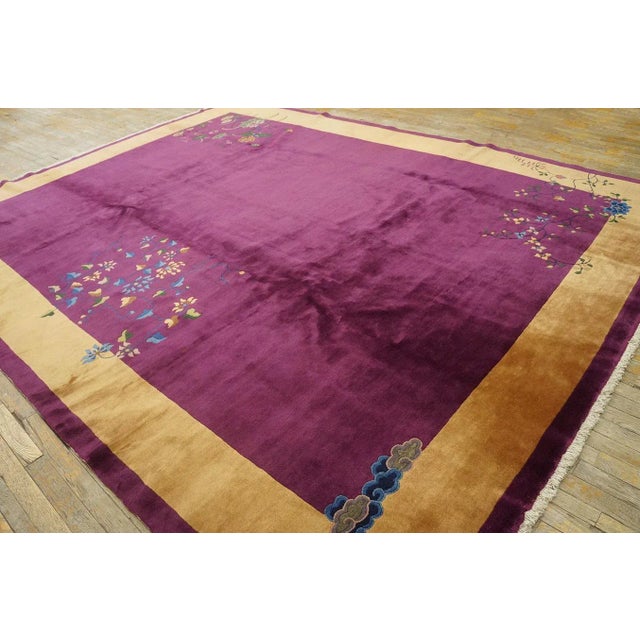 1920s Antique Chinese Art Deco Rug ( 8'10" X 11'6" - 270 Cm X 350 Cm ...