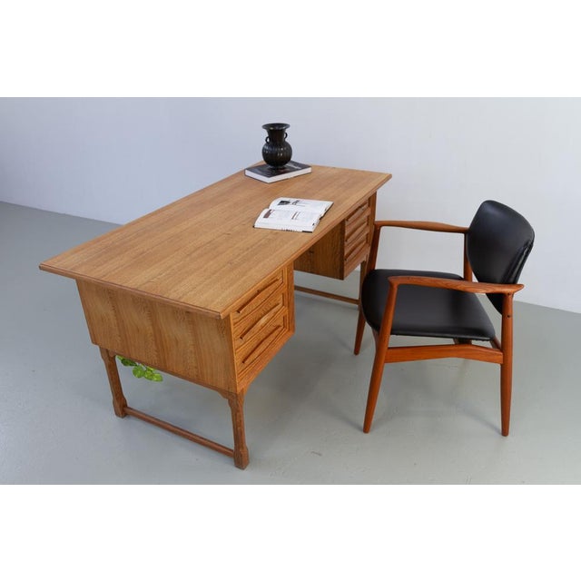 Danish Teak Captains Chair by Erik Buch for Ørum, 1960s | Chairish