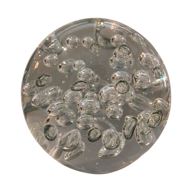 Large Glass Bubble Ball Chairish