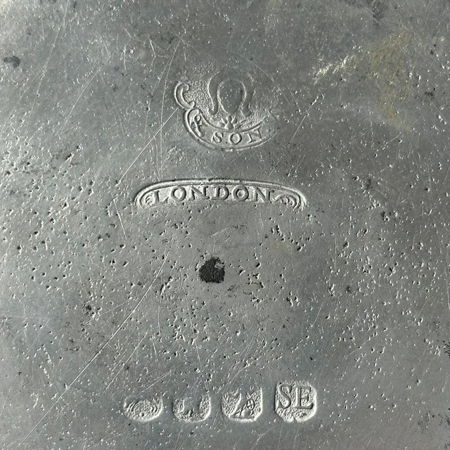 18th Century English Export Georgian John Fasson & Son Pewter Plate ...