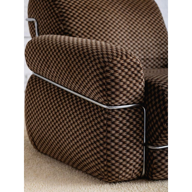 Italian Chrome Wrapped Chair in the Style of Adriano Piazzesi | Chairish