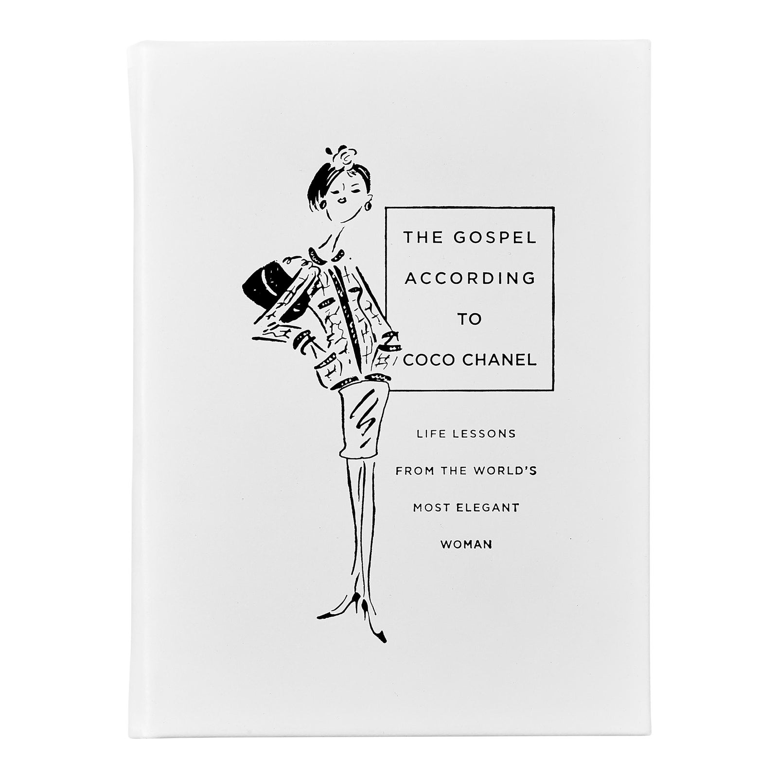 The Gospel According to Coco Chanel, Bonded Leather Book in White ...
