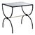 Gabby Marion Black Marble Top Side Table | Chairish