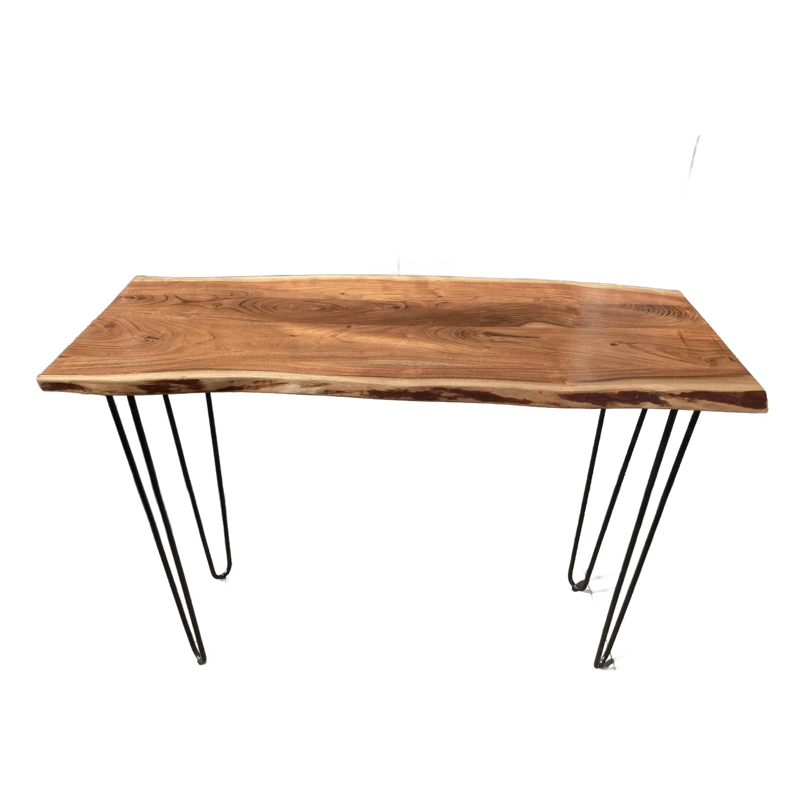 Wood Tree Trunk Slab Console | Chairish