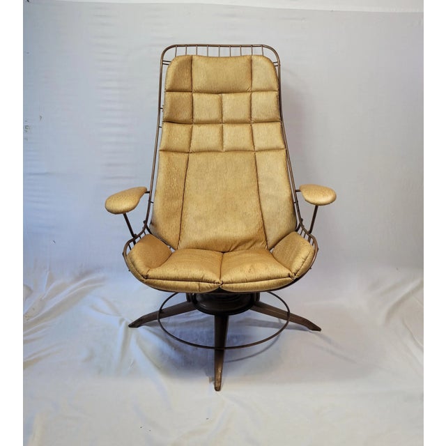 Vintage Mid Century Modern Homecrest High Back Lounge Chair Rocker ...