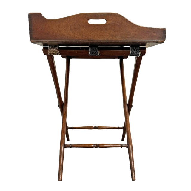 Rather Large 19th Century English Butler's Tray Table | Chairish