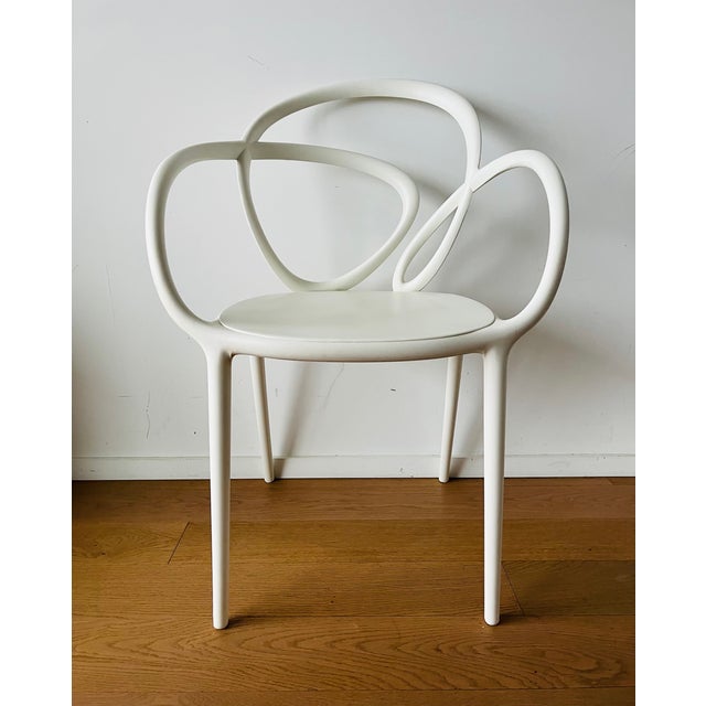 Four White Plastic Designer Chairs From Moma Store | Chairish
