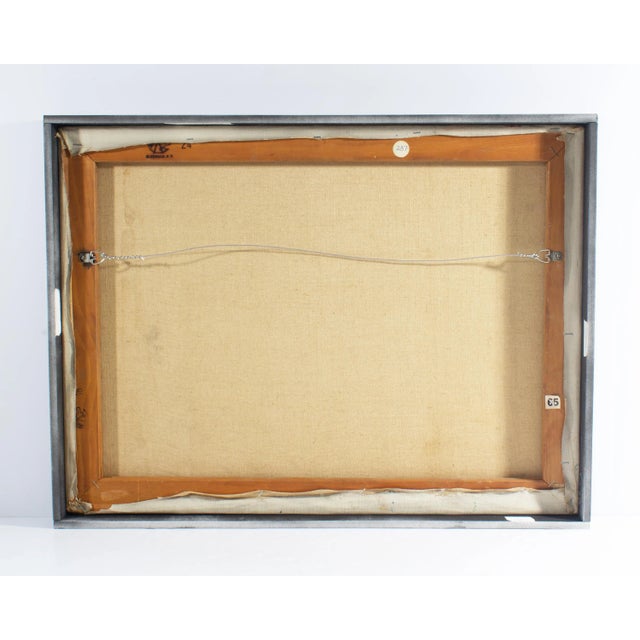 Abstract Oil on Canvas Painting Signed by Martin Friedman | Chairish