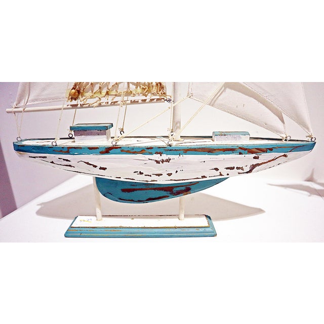 Vintage Model Cutter Rig Sailboat Model | Chairish