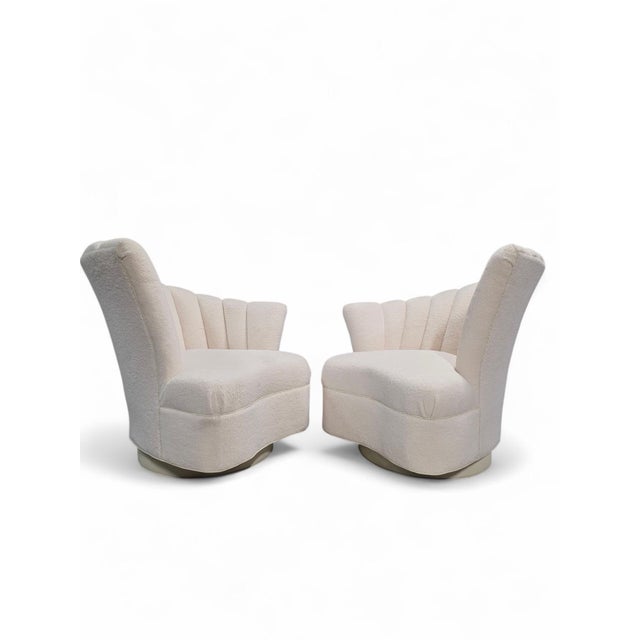 Mid 20th Century Art Deco Style Asymmetrical Chairs Newly Reupholstered ...