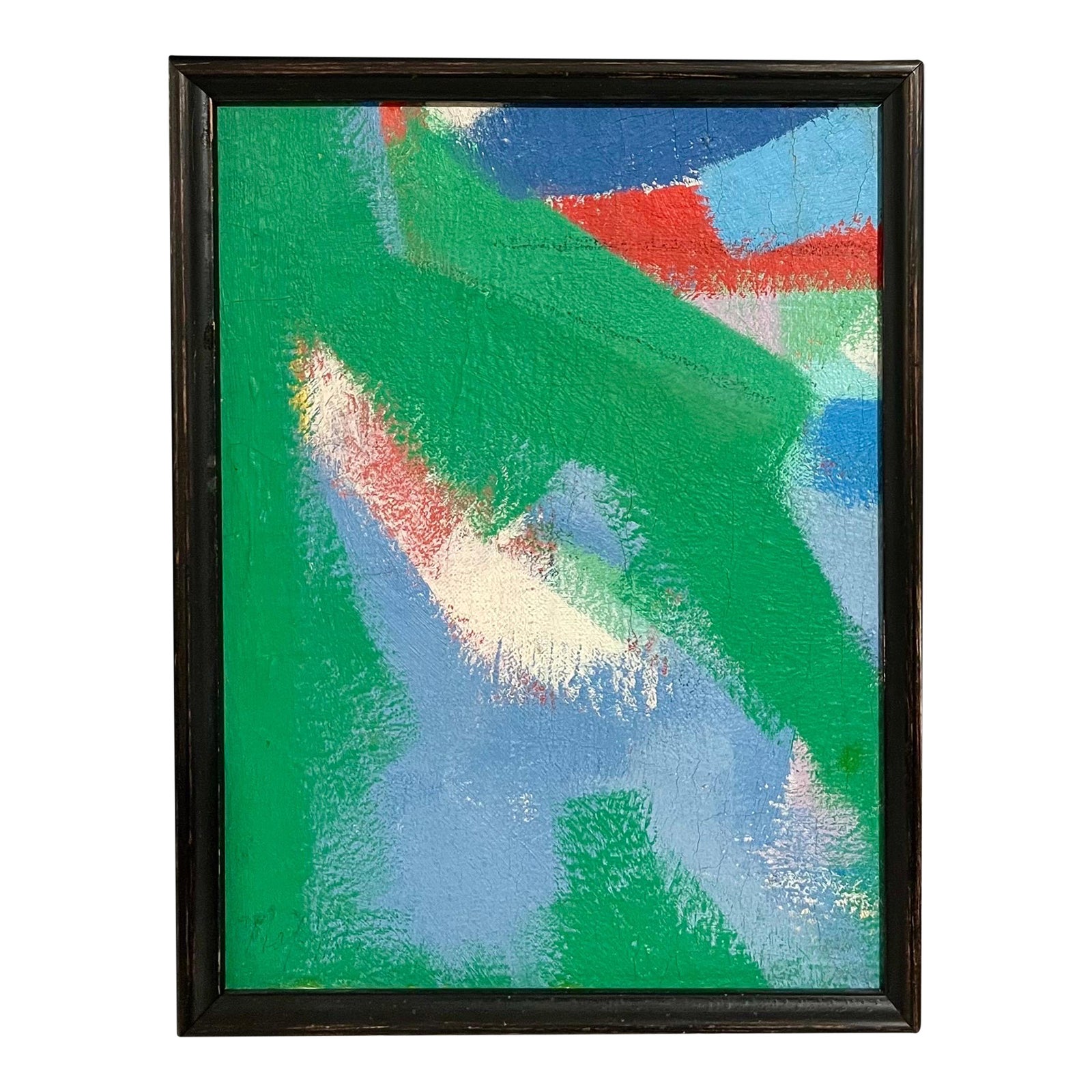 Carl Holty, Bold German American Abstract Expressionist Color Field Oil ...