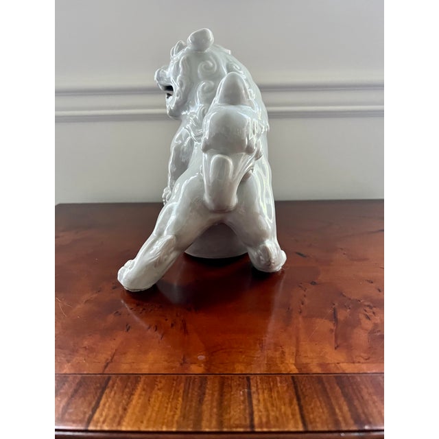 1970s White Foo Dogs - a Pair | Chairish