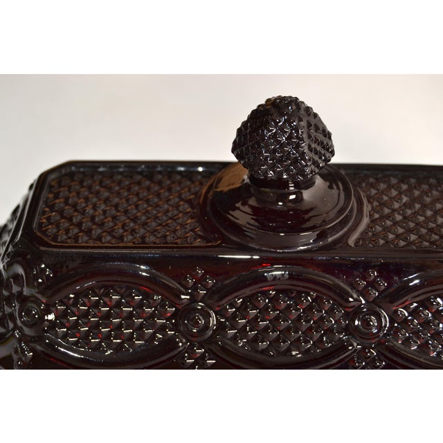 Vintage Avon the 1876 Cape Cod Collection Vintage Covered Red Glass ...