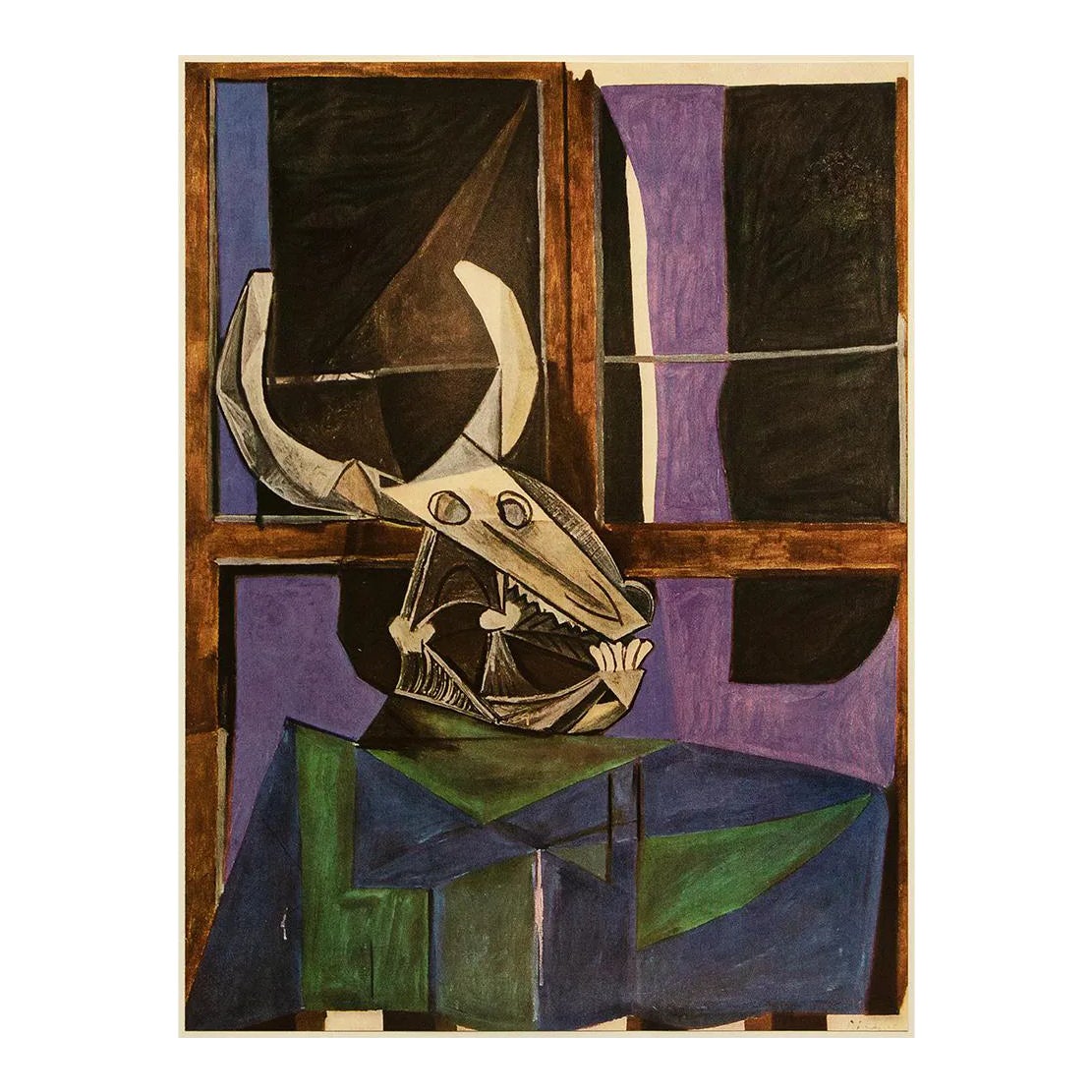 Circa 1969 After Pablo Picasso "Still Life - Ox's Skull" Full Color ...