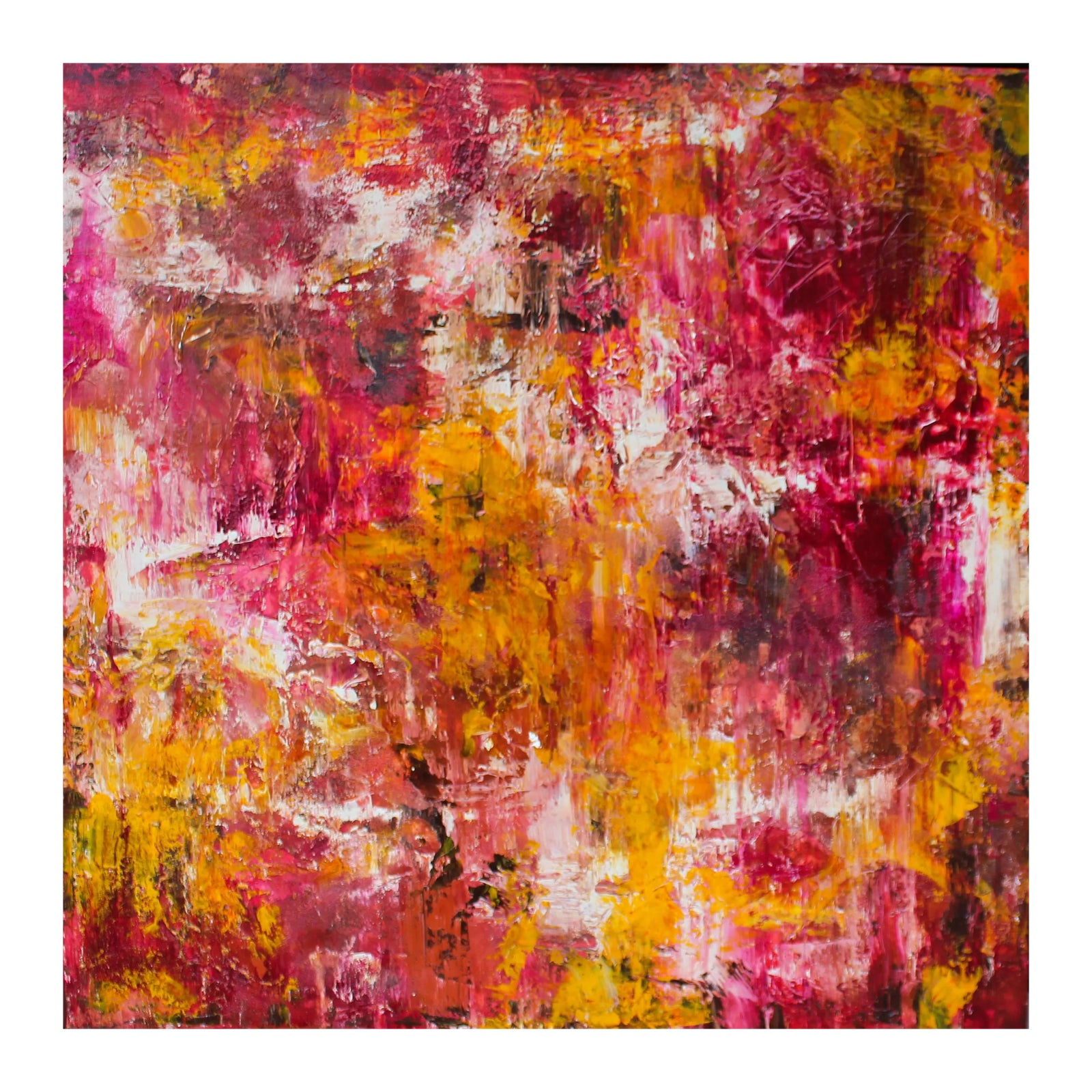 "Don't Look Back" Original Abstract Painting by Lisa Finlayson | Chairish