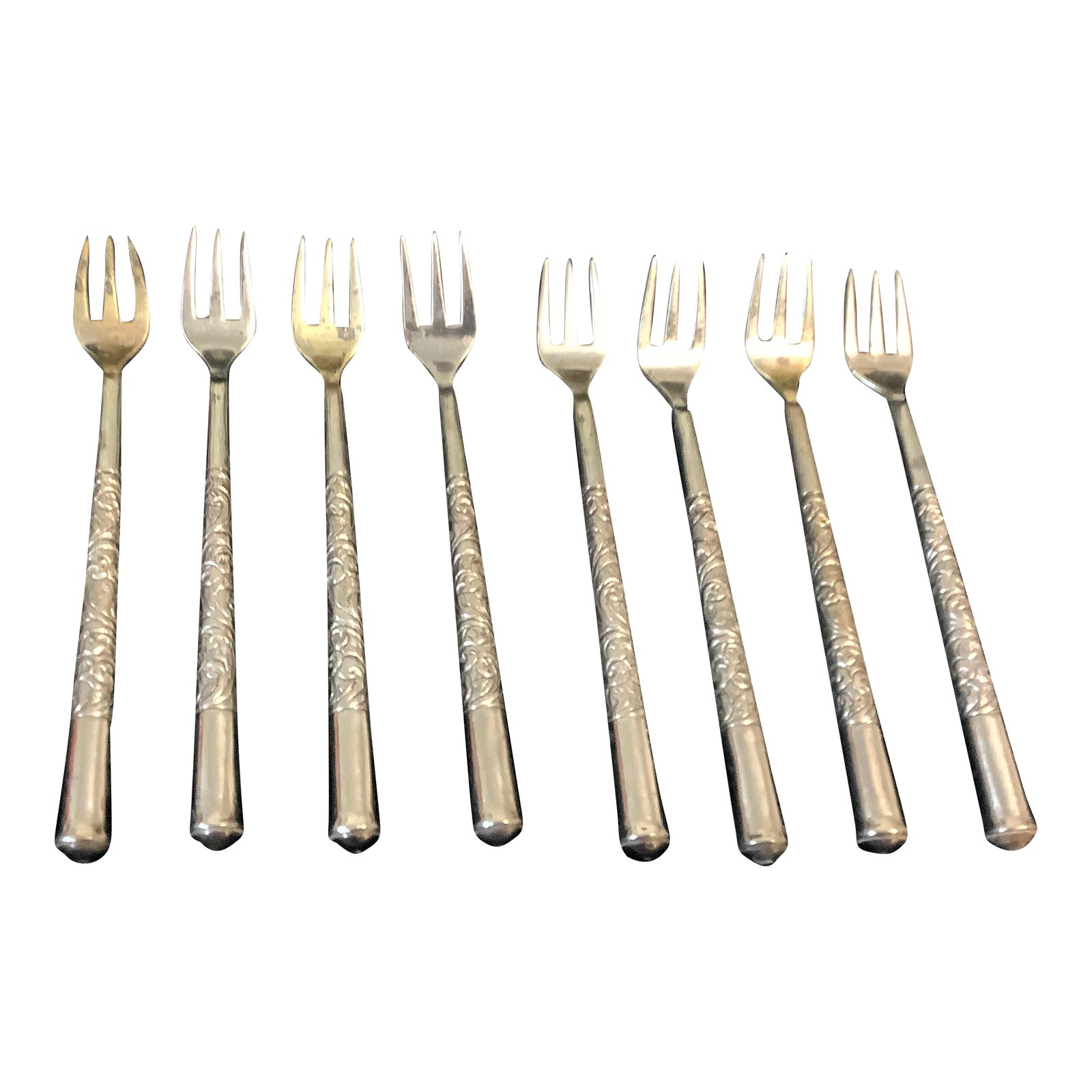 Vintage Cocktail Forks- Set of 8 | Chairish