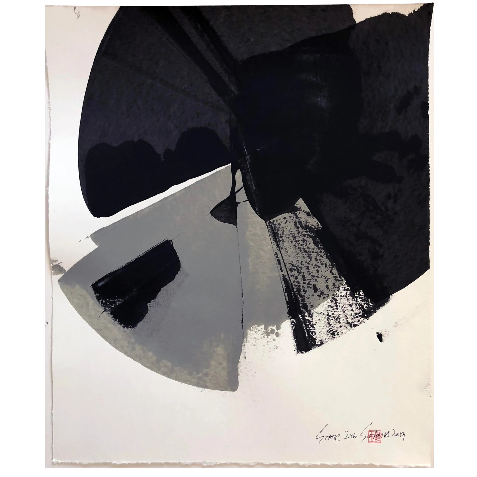 Static 296' Abstract Painting | Chairish