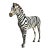 Vintage Boho Monumental Fiberglass Hand Painted Zebra Sculpture | Chairish