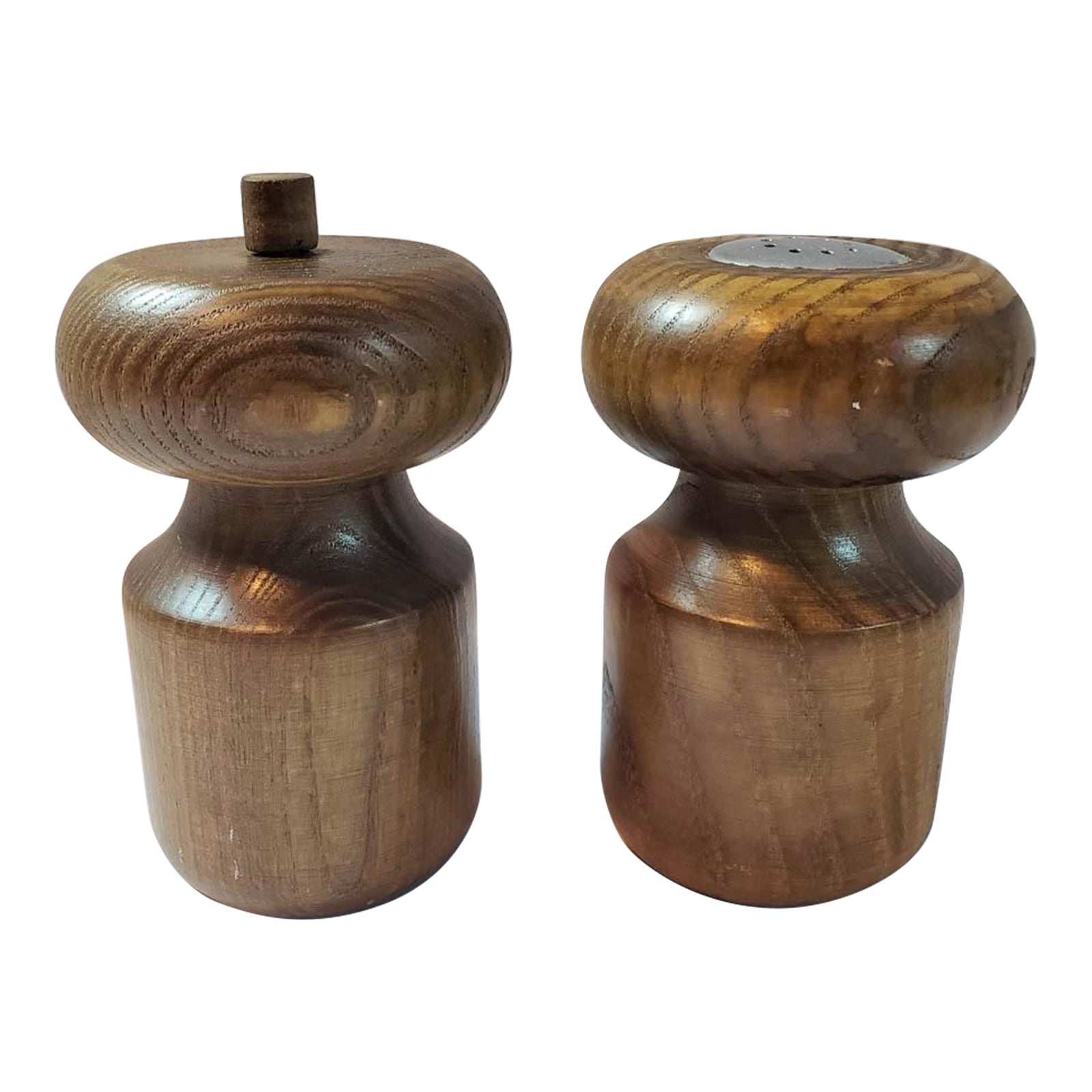 1960s Mid-Century Modern Michael Lax Design Walnut Salt Shaker and ...