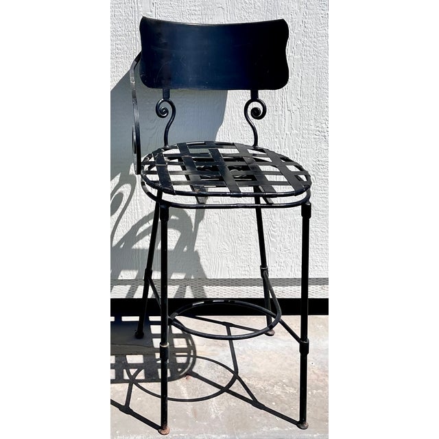 Hand Forged Heavy Iron Spanish Revival Mexican Bar Stools - Set of 2 ...
