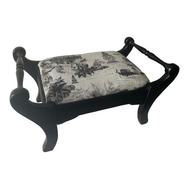 Early 20th Century Antique Petite Cricket Stool-Chinoise Robert Allen ...