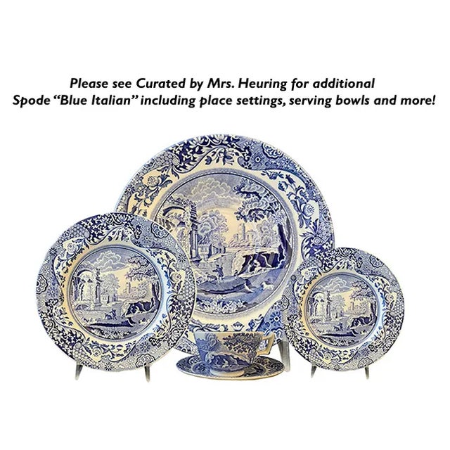 Vintage Spode "Blue Italian" Coffee Cups- Set of 6 | Chairish