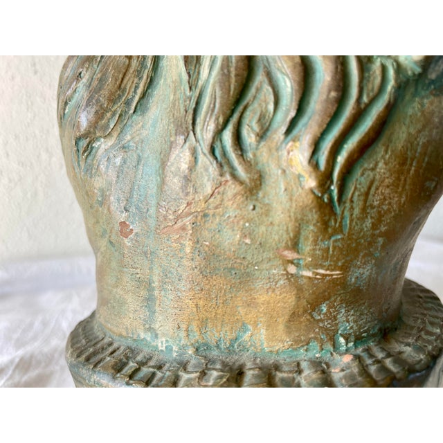 Vintage Traditional Ceramic Clay Sculpture of a Child by Artist p.j ...