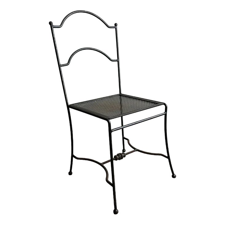 Mid-Century Perforated Sheet Steel Chair, France, 1950s | Chairish