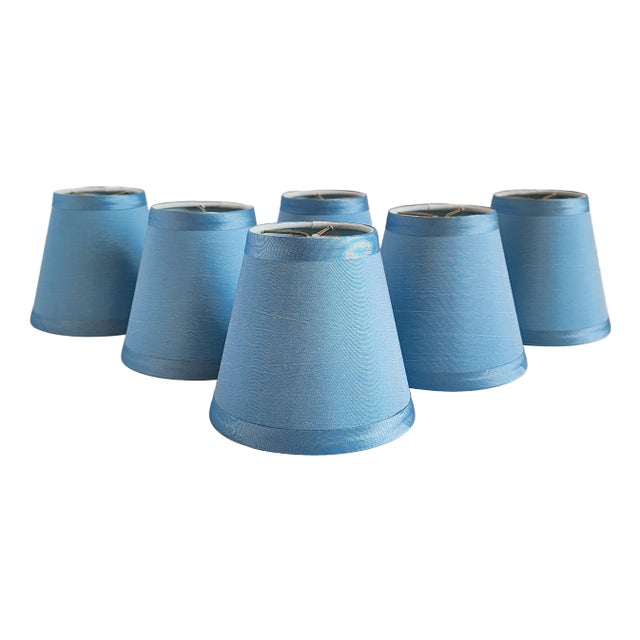 Royal Design Blue Chandelier Lamp Shades | Chairish