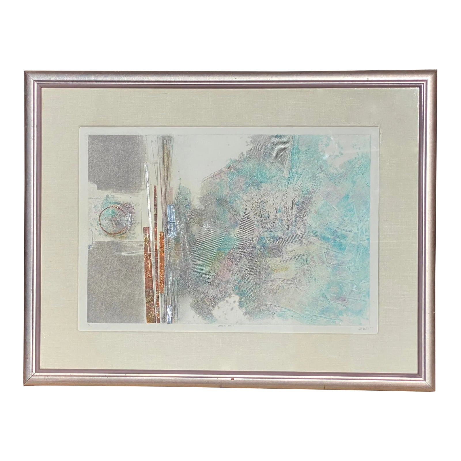 "Striding Moon" Signed Original Monoprint by Robert Alan DeVoe C. 1987 ...