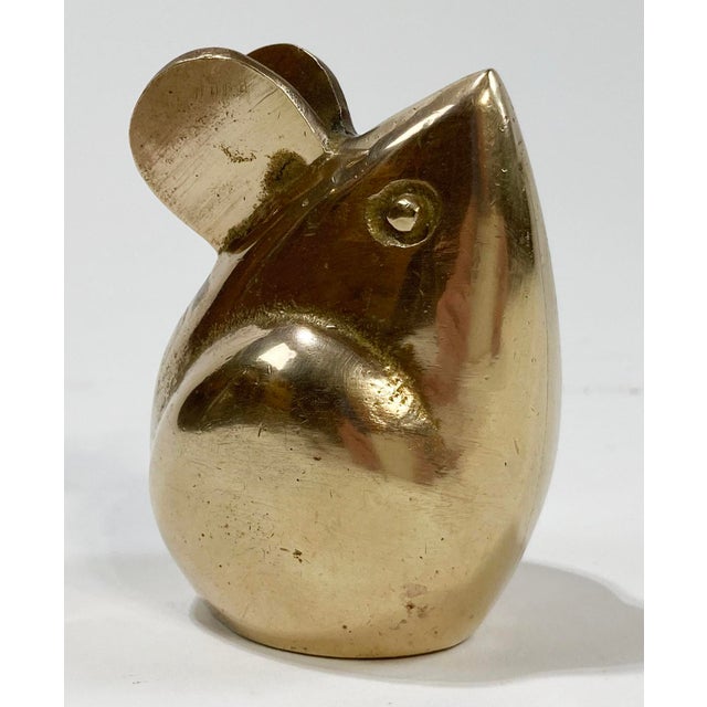 Solid Brass Mouse Paper Weight | Chairish