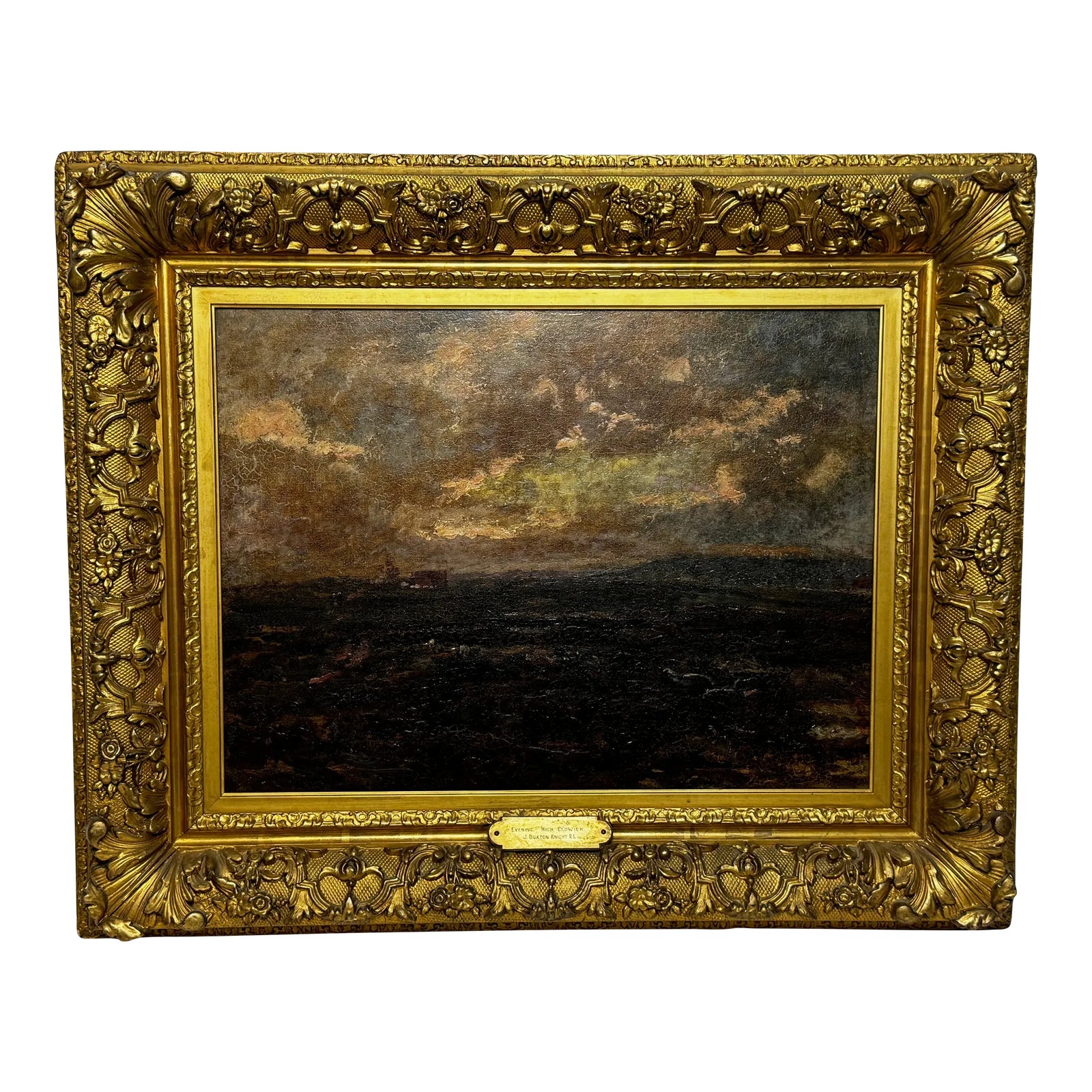 Late 19th Century Victorian Oil Painting Yorkshire Moor High Eldwick by ...