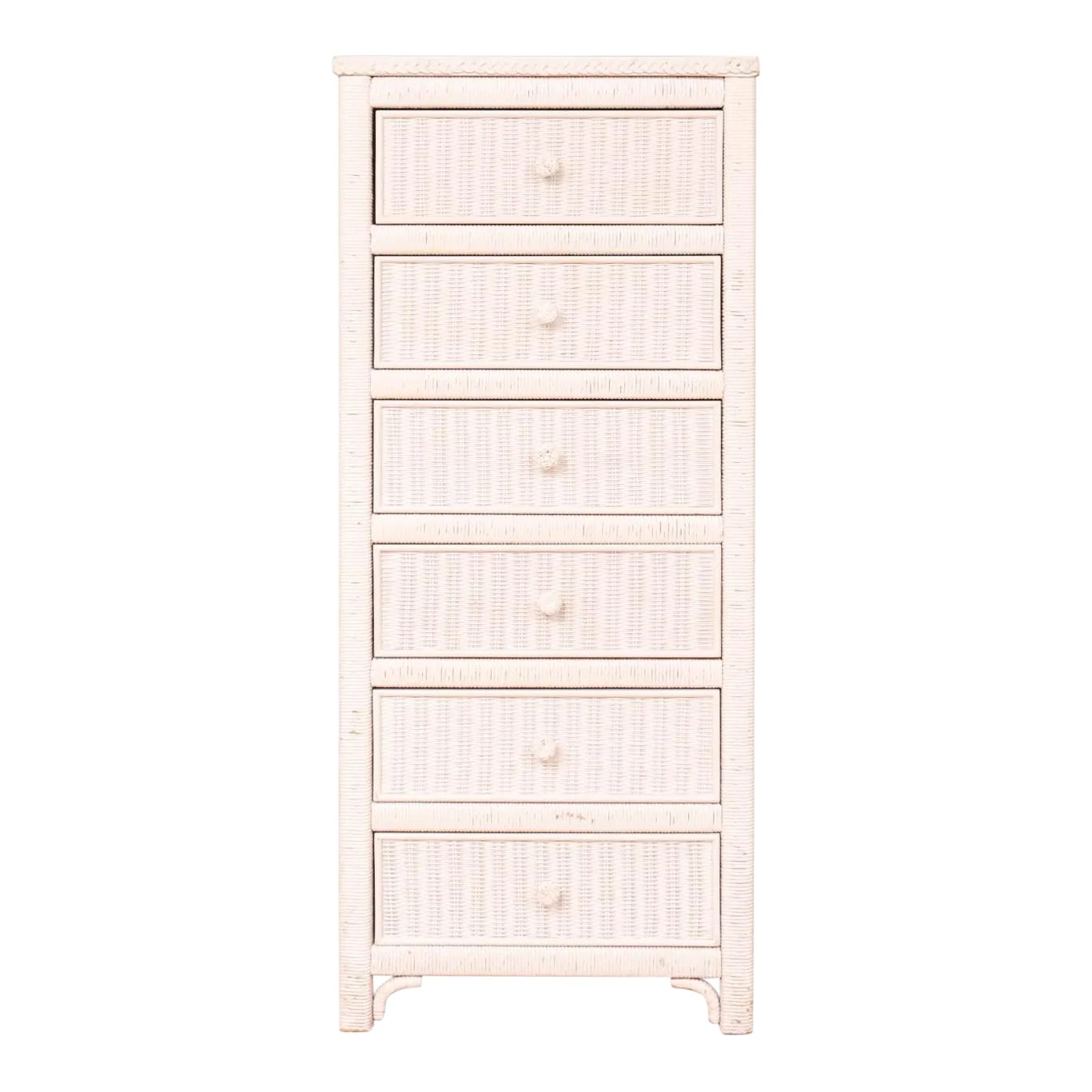 Henry Link Wicker Chest of Drawers | Chairish