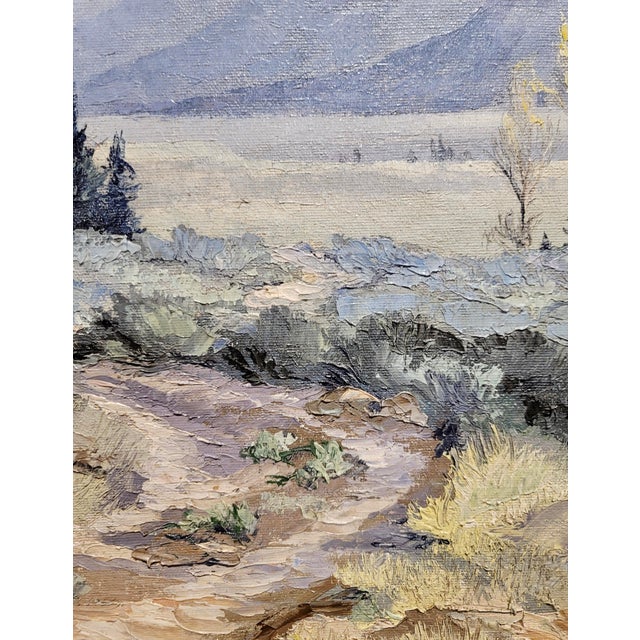Bill Edward Freeman -Desert Mountain Landscape-Impressionist Oil ...