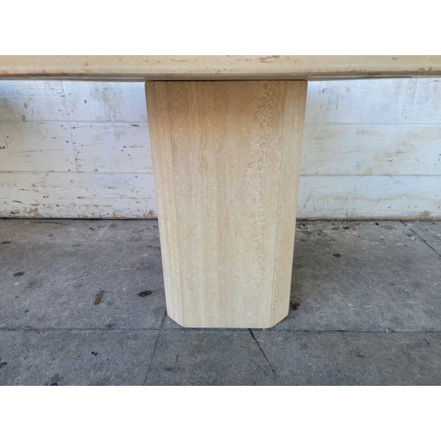 1970s Set of Two Italian Travertine Matching Side Tables | Chairish