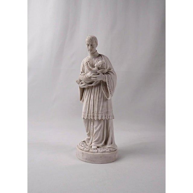 Ceramic and Bisque Saint Anthony of Padua with the Child Jesus, 19th ...