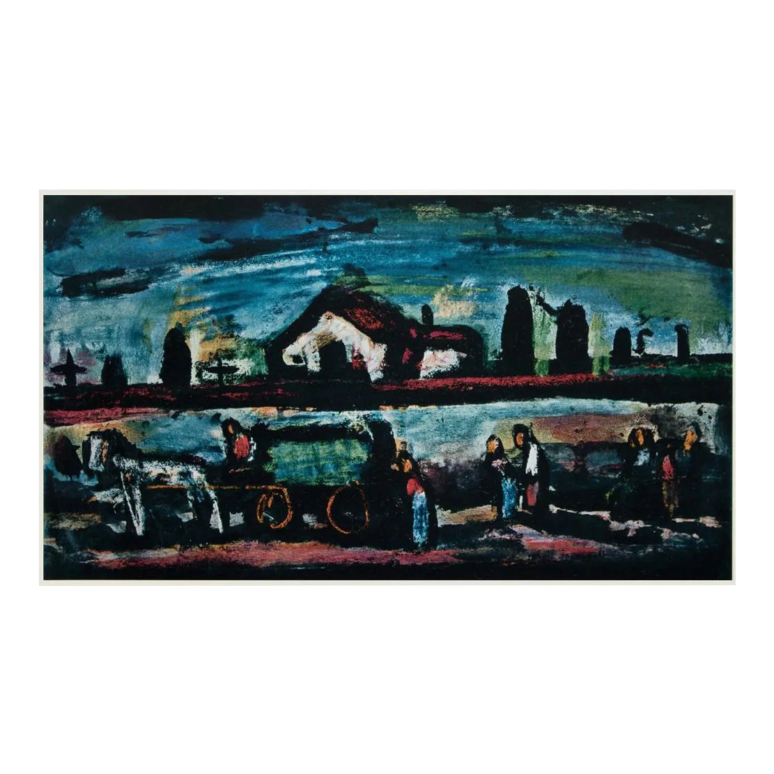 1950s After Georges Rouault "Evening Landscape" First Edition Period ...