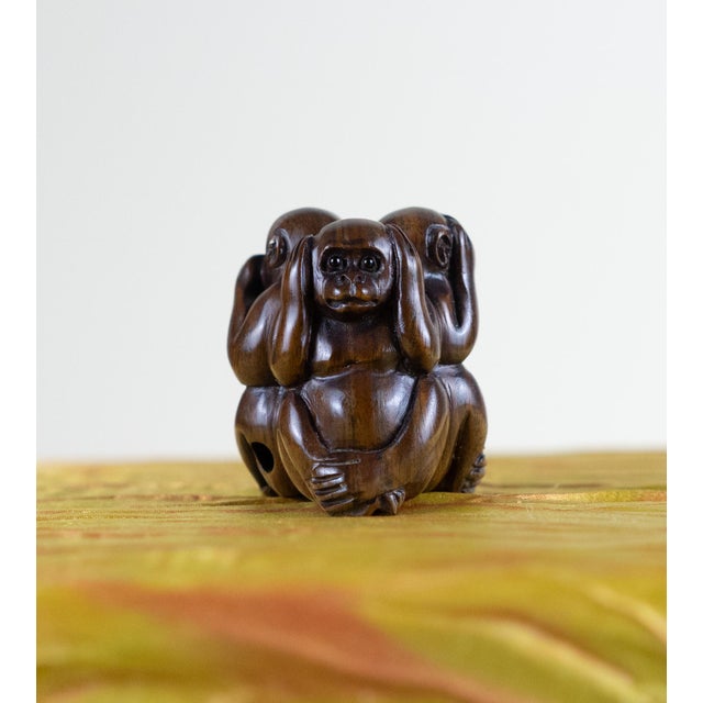 20th Century Japan Netsuke Katabori-Netsuke – See, Speak, Hear No Evil ...