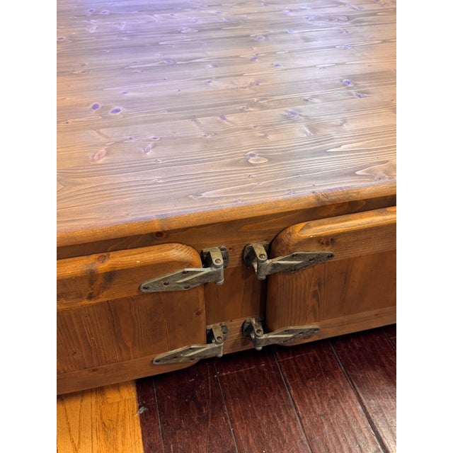 Full Size Restoration Hardware Durant Storage Platform Bedframe | Chairish