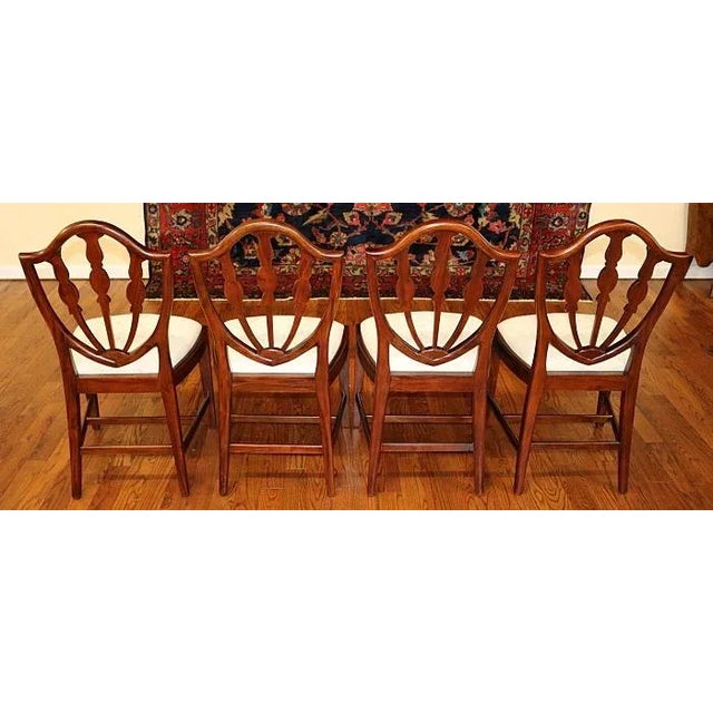 Set of 10 Mahogany Satinwood Inlaid Baltimore Federal Style Dining ...