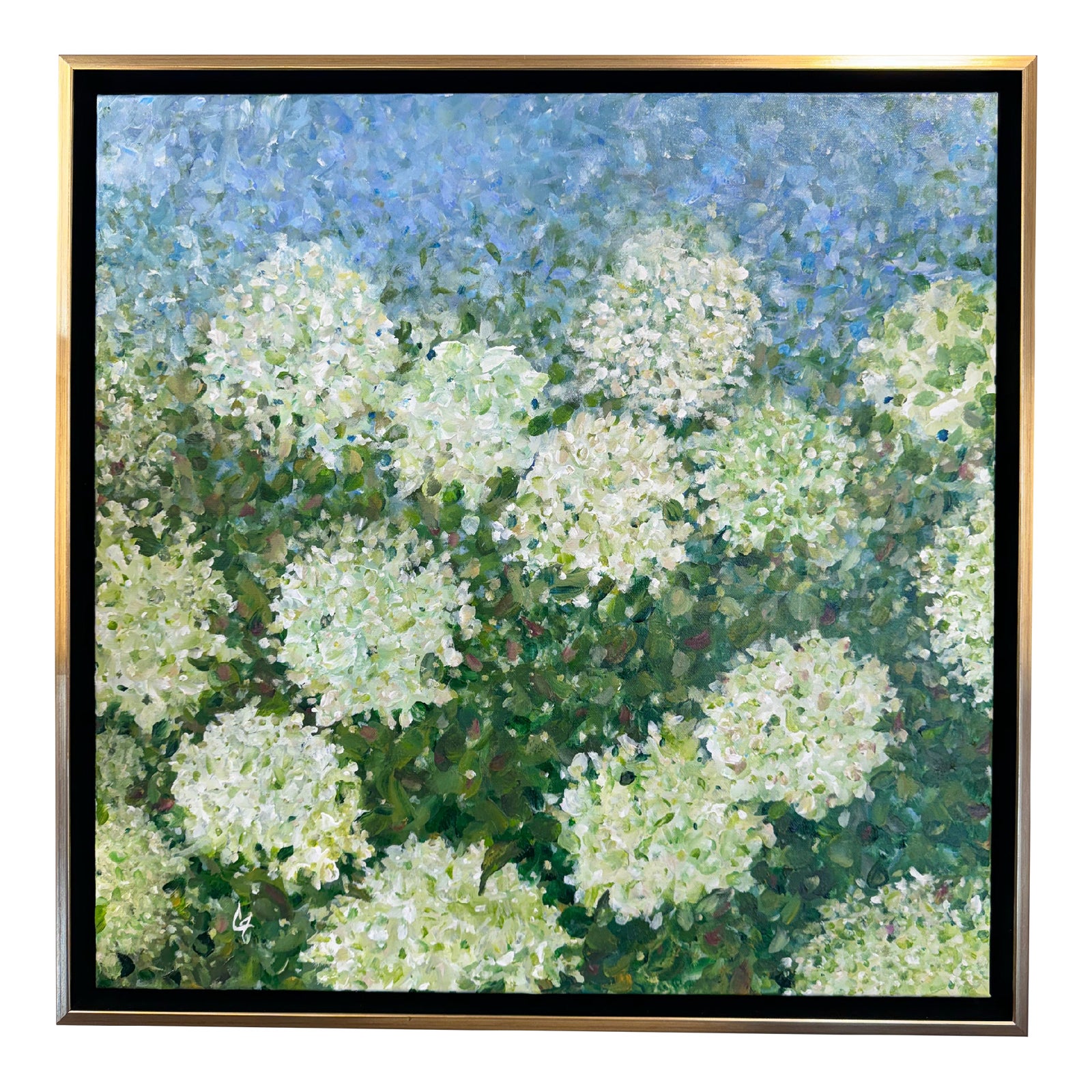 Impressionistic Painting "Blooming Clouds" | Chairish
