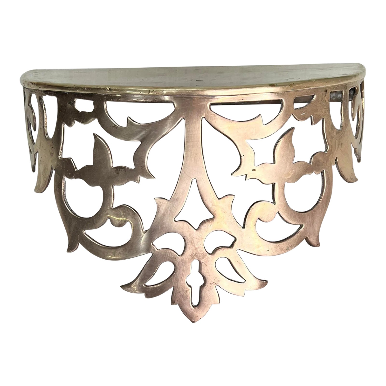 Nora Fenton Regency Style Brass Wall Shelf Chairish