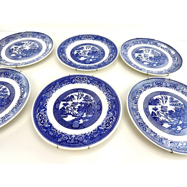 Vintage Blue Willow Wall Hanging Plate Set by Willow Wear England ...