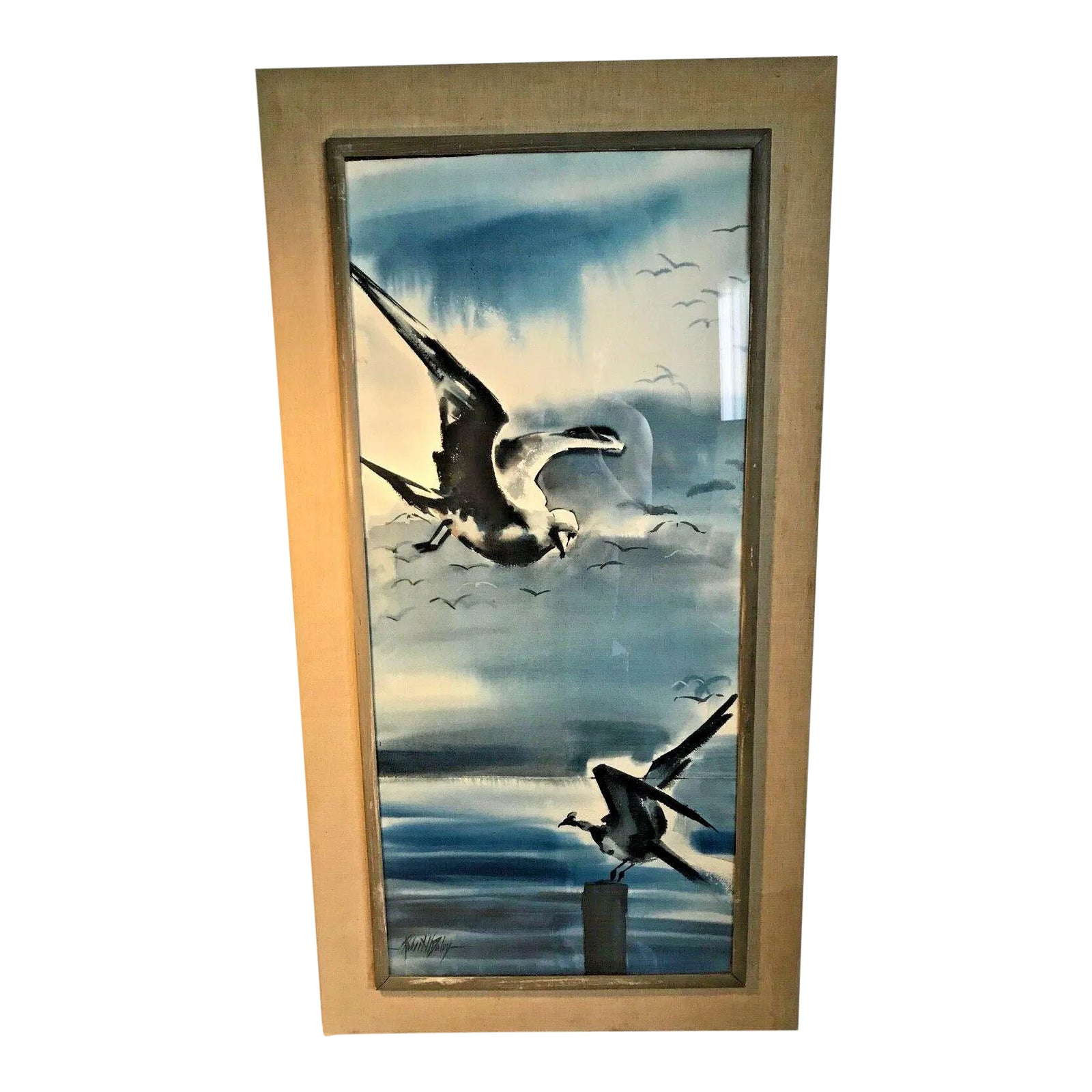 Original Robert W. Daley 1922 Watercolor Painting | Chairish