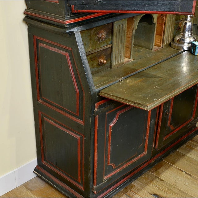 1700 Baroque Period Painted Secretary | Chairish