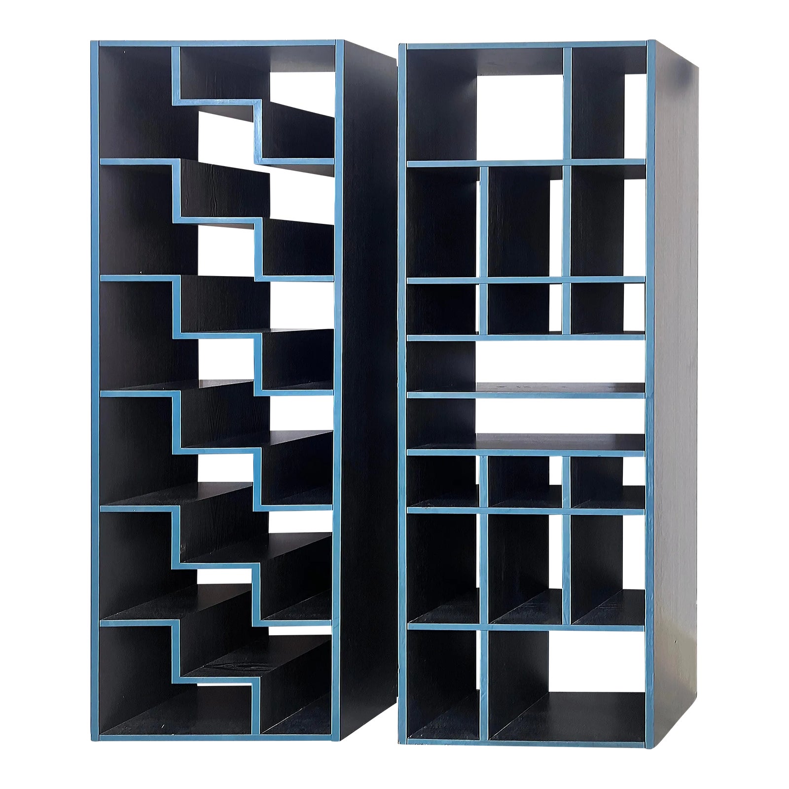 Rhomboid Post-Modern Marcello Morandini "Corner" Shelves, Rosenthal ...