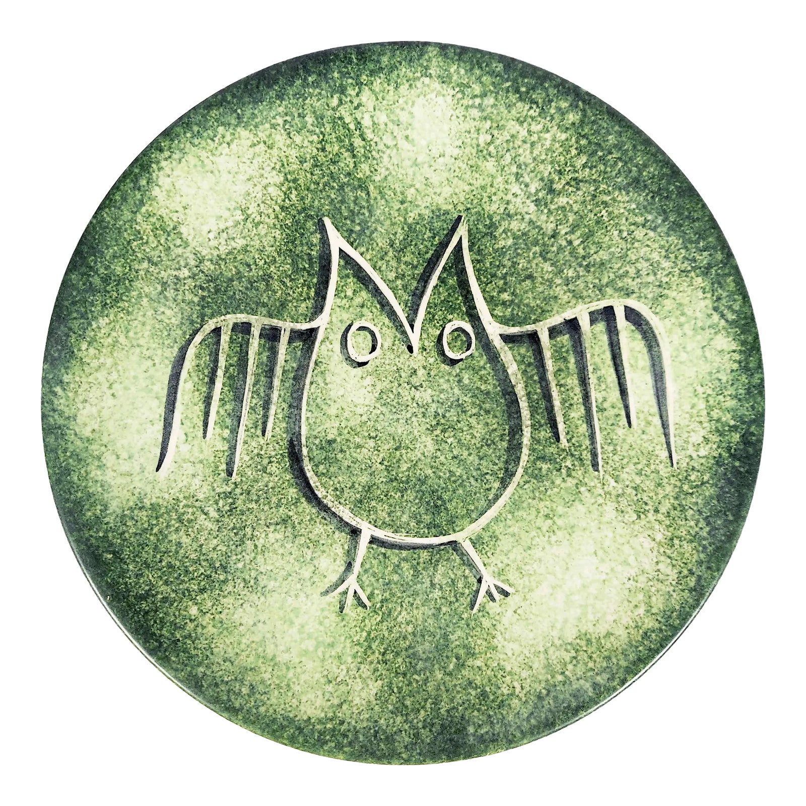 Vintage Oliver Tiedemann Plate Spedis Owl Petroglyph Design Pnw Klee ...