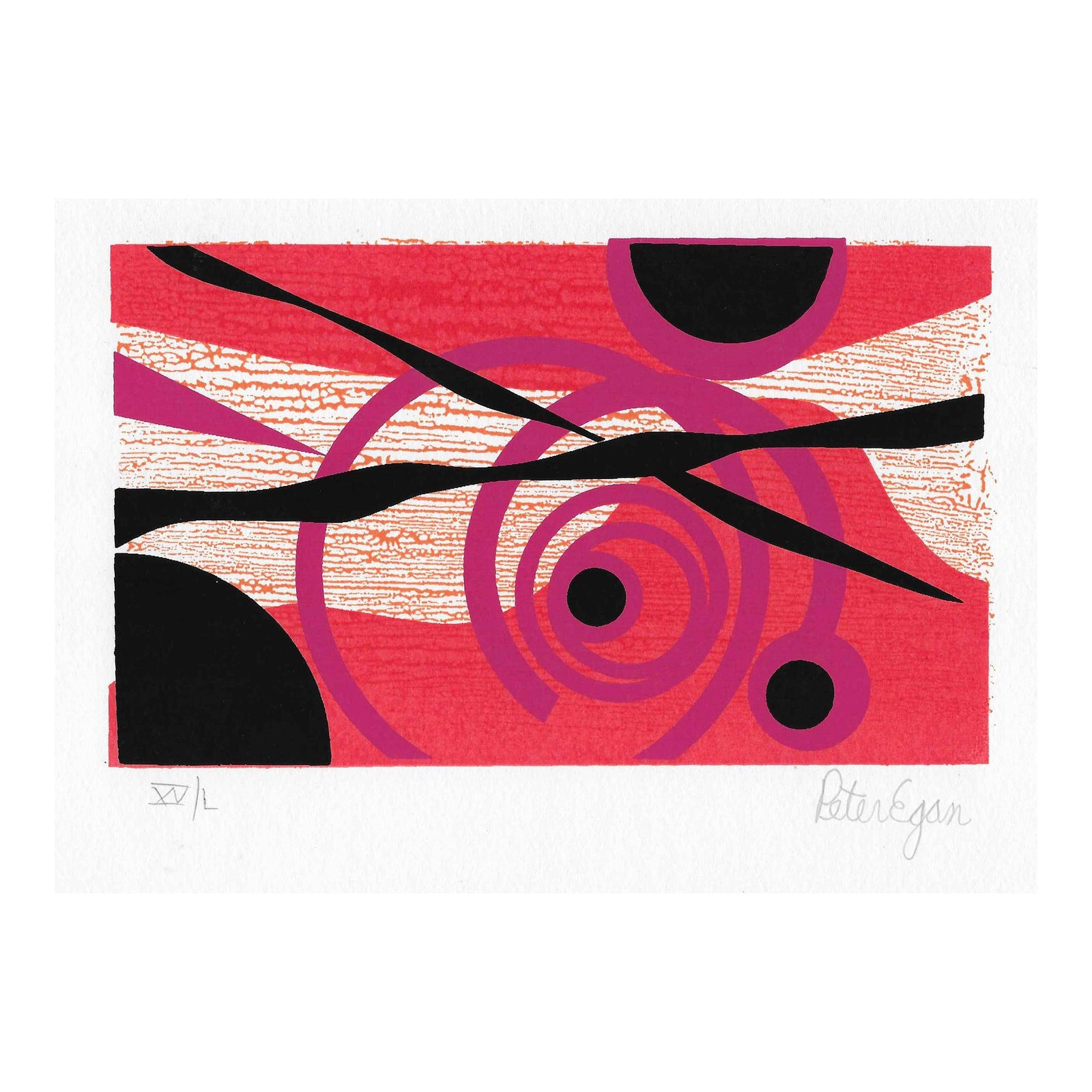 Peter Egan Mid Century Modern Serigraph | Chairish