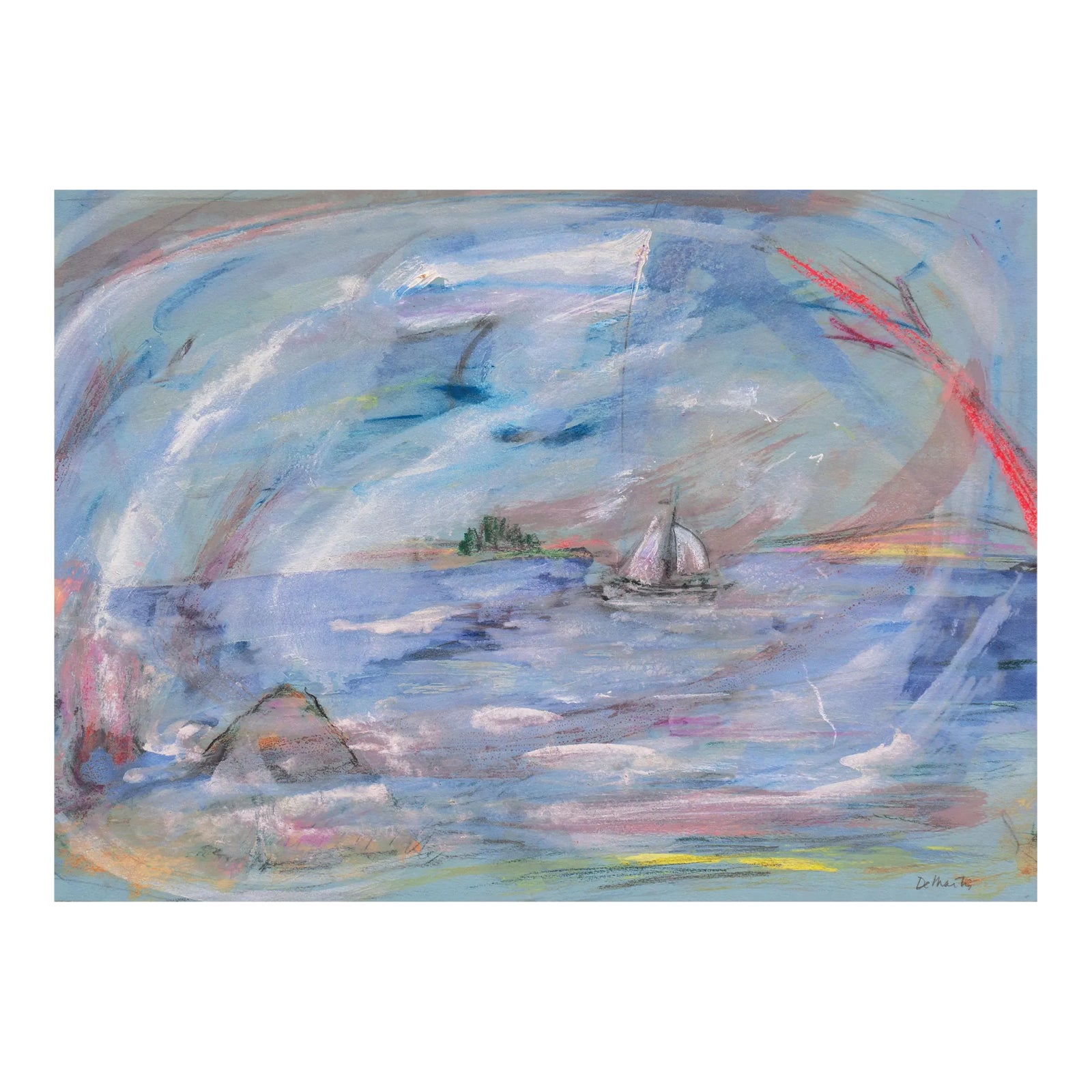 'Expressionist Seascape' by James Joseph DeMartis, New York Art ...