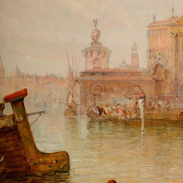 19th Century "Venice in July" Cityscape Oil Painting by Alfred ...